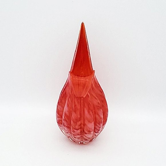 Lefton | Accents | Vintage Vase Lefton Redorange White Swirl Mcm | Poshmark